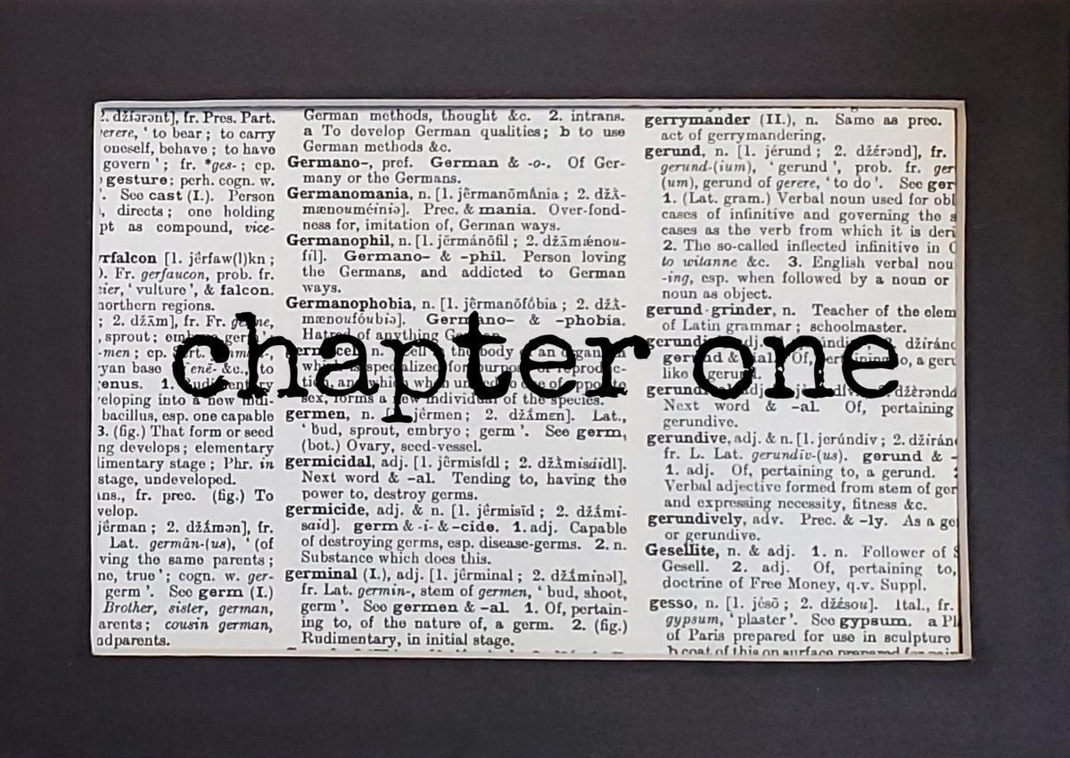 chapter one print – juNxtaposition®